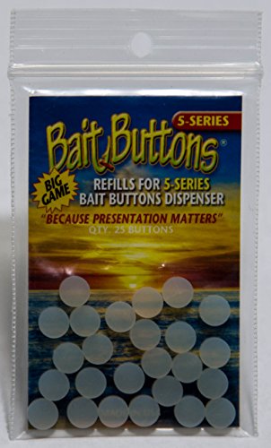 BAIT BUTTONS Big Game Refill, Translucent – Good Karma Fishing Tackle